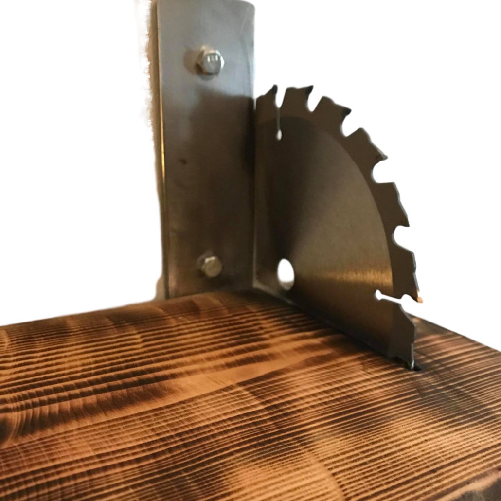 Saw Blade Shelf Brackets | Armand Metal Work
